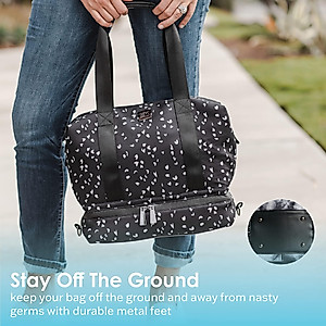 FINAL SALE - Baby K’tan Flex Diaper Bag - Sweetheart Black