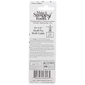 Snappy Tools Shelf Pin Bit, 1/4"