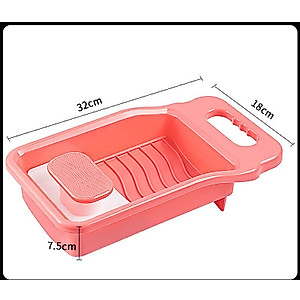 NANHAN Portable Mini Washboard, Plastic Washboard for Personal Underwear Socks, for Hand Washing Clothes and Small Delicate Articles…