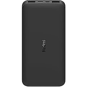 Xiaomi Mi 10000 mAh 37Wh Redmi Portable Power Bank, Dual Micro-USB/USB-C Input Port 2.6A Fast Charging, 2 USB-A Output Charges 2 Devices Same time, Portable Charger for iPhone iPad Galaxy Tablets