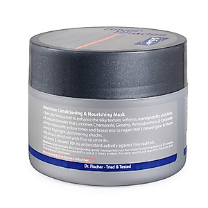 Dr. Fischer Purple Hair Mask and Purple Shampoo for Healthy Gray and Silver Hair.