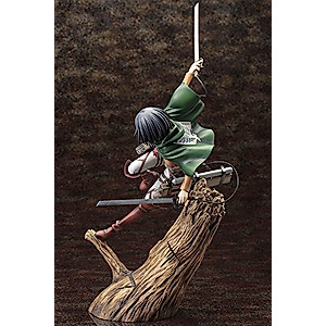 Kotobukiya Attack On Titan: Mikasa Ackerman (Renewal Package Variant) ArtFX J Statue, Multicolor