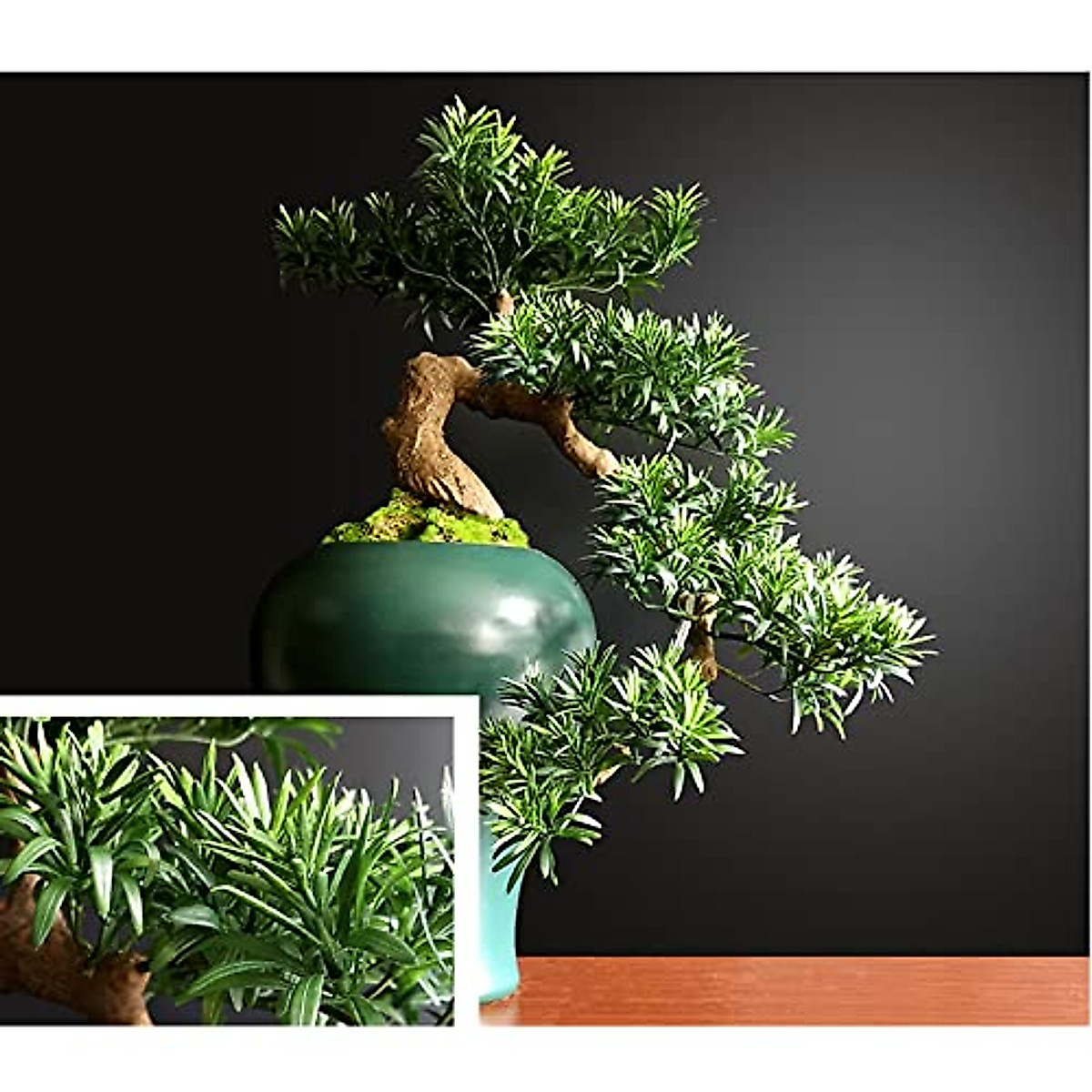 Artificial Bonsai Tree Bonsai Tree Faux Pine Tree Bonsai Juniper Tree Bonsai Artificial Bonsai Tree Indoor Decoration House Plant with Ceramic Pot for Decoration, Desktop Display, Zen Garden Décor