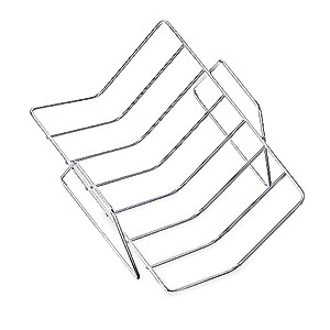 Amazon Basics Stainless Steel Rectangular Roasting Pan with Rack, 16-Inch