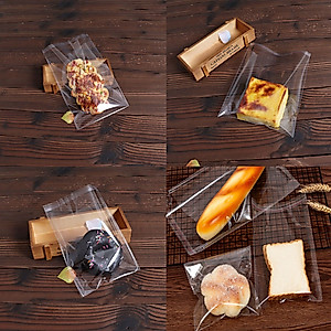 KnR Harmony 1000pcs Small Clear Cellophane Bags 3x4 Self Sealing Adhesive Resealable Bags for Candy Jewelry Necklaces Snacks Nuts Gift Party Favor 6 Sizes to Choose from