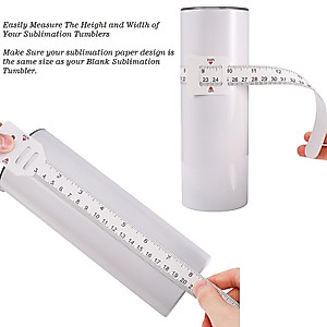 2 Pack Sublimation Blanks Tumblers Measurer,Measur Circumference and Height of Your Skinny and Straight Cups for Heat Press Sublimation Blanks Tumblers.
