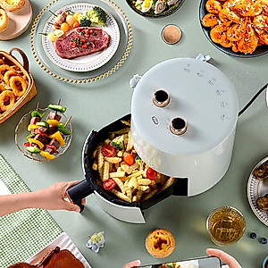 Home Air Fryer Large Capacity Oven Smart Oil-Free Electric Fryer Multifunctional Fully Automatic Fryer Kitchen Appliances (Green 24.5 * 30 * 30.5cm) (Green 24.5 * 30 * 30.5cm) (Pink 24.5*30*30.5c