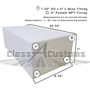 Class A Customs | Spouted 7 Gallon RV Concession Fresh and Gray Water Holding Tank | T-0700-SP