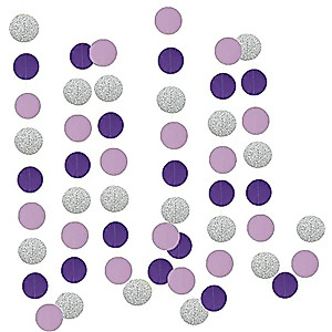 Purple Bridal Shower Decorations Bachelorette Party Decorations Purple Silver White Tissue Pom Pom Bride To Be Banner Purple White Balloons for Engagement Party /Wedding Shower /Hen Party