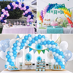 RUBFAC Table Balloon Arch Kit, Black Balloon Arch Stand Balloon Arch Frame for Different Size Tables Balloon Garland Decorations of Birthday Party Wedding Baby Shower Christmas and Festival Decoration