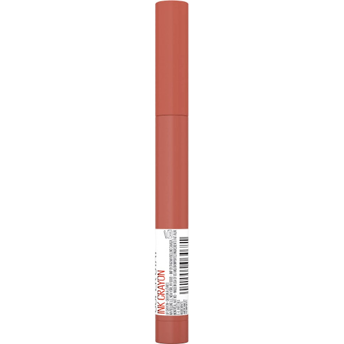 Maybelline Super Stay Ink Crayon Matte Longwear Lipstick Makeup, 160 Stop At Nothing, 0.04 oz