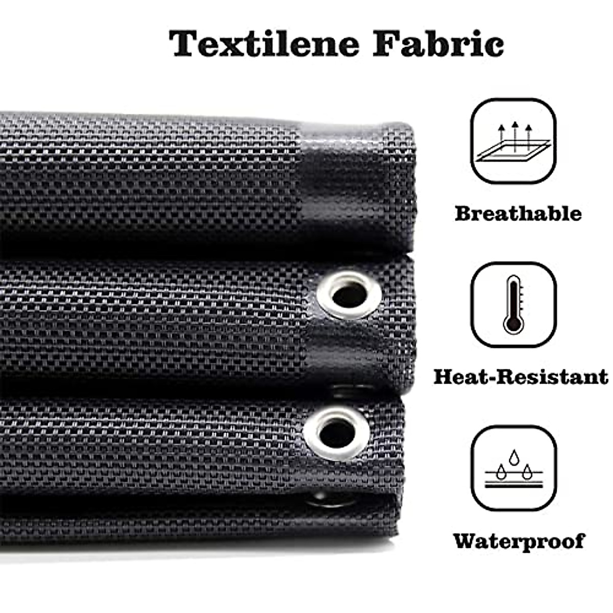 2 Pack Zero Gravity Chair Replacement Fabric, Gray Repair Cloth for Anti-Gravity Lounge, Mesh Part for Patio Sling Folding Recliner Couch Outdoor Pool Lawn for Chair Size Between 17.5 to 18.5 Inches