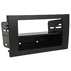 Scosche AU2391B Compatible with 2002-08 Audi A4 ISO Double DIN & DIN+Pocket Dash Kit Black