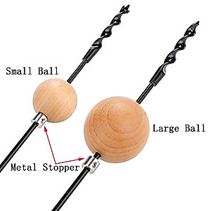 EMILYPRO Flex Shank Installer Drill Bit Guide Tools/Cable Bit Bumper Balls for 1/4" Shank/in-Wall Drill Guide Kit 1-3/4" & 2-5/16" - S/4