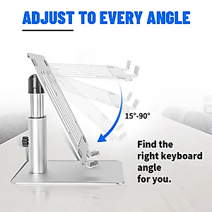 Laptop Stand, Adjustable Ergonomic Laptop Riser, Portable Aluminium Alloy Computer Stand for Laptop, Laptop Stand for Desk, Fits for HP, Macbook Air Pro, Dell, HP, Lenovo Fits 10-17.3" Laptop