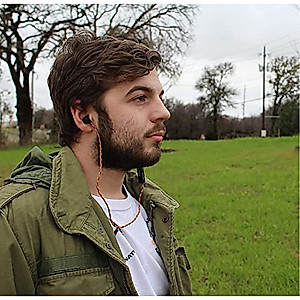 Walker's Flexible Bluetooth Neckband Headset 30 NRR Passive Hearing Protection Earbuds with 12" USB Charging Cable & EVA Carrying Case