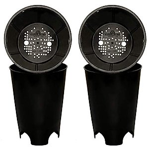 Hydrofarm GFOE2 Active Aqua 12 Pot 2-Gallon Hydroponic Grow Flow Expansion Kit, Black
