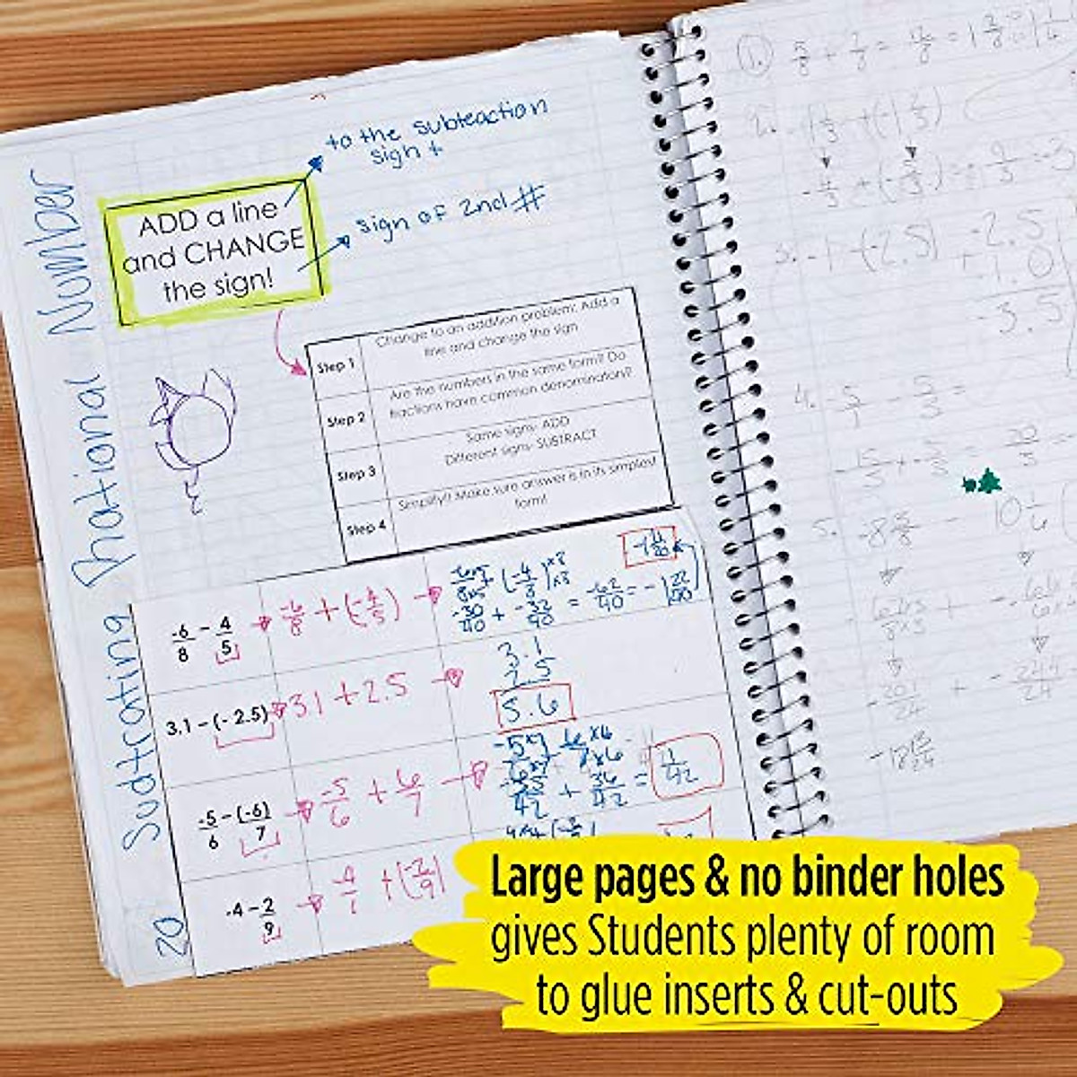 Five Star Interactive Notetaking, 1 Subject, College Ruled Spiral Notebook, 100 Sheets, 11" x 8-1/2", Customizable, Black (06374AA2)