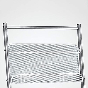 Magazine & Newspaper Baskets Information Rack Newspaper Rack Magazine Rack Magazine Rack Storage Book Rack Metal Iron Floor Universal Wheel Mobile Propaganda Display Stand Shelf Baskets