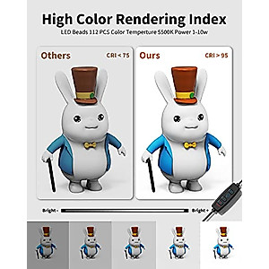 Glendan Portable Photo Studio Light Box,12"x12" Professional Dimmable Shooting Tent Kit with 112 LED Lights & 6 Backdrops for Jewelry and Small Items Product Photography