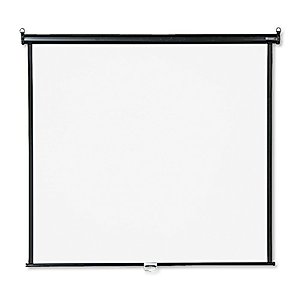 Quartet Wall and Ceiling Projection Screen, 60 x 60 Inches (660S),White/Black