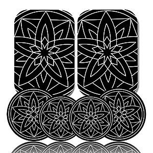Metal Plate for Phone Car Magnetic Mount 6 Pack,Magnet Holder Disc Replacement Case Sticker with 3M Adhesive for iPhone Magnets Cradle-less Mounts Cell Phone Mini Tablet GPS Stand 2 Rectangle 4 Circle