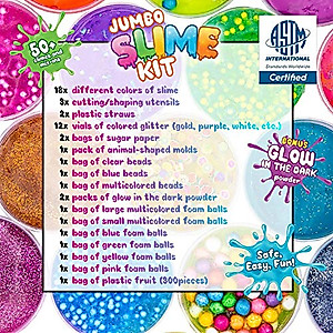 Ultimate Slime Kit for Girls 10-12 for Kids | Perfect Toys for Girls 7-12 Years Old | Complete DIY Slime Making Kit | Slime for Kids and Boys | Christmas Party Favors
