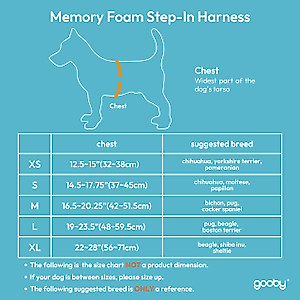 Gooby Memory Foam Step in Harness - Green, Small - No Pull Small Dog Harness Patented Choke-Free X Frame - Perfect on The Go Dog Harness for Medium Dogs No Pull or Small Dogs