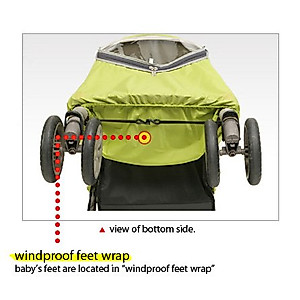 Manito Elegance Plus Stroller Weather Shield/Rain Cover, Gray