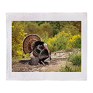 CafePress Wild Turkey Gobbler Throw Blanket Super Soft Fleece Plush Throw Blanket, 60"x50"