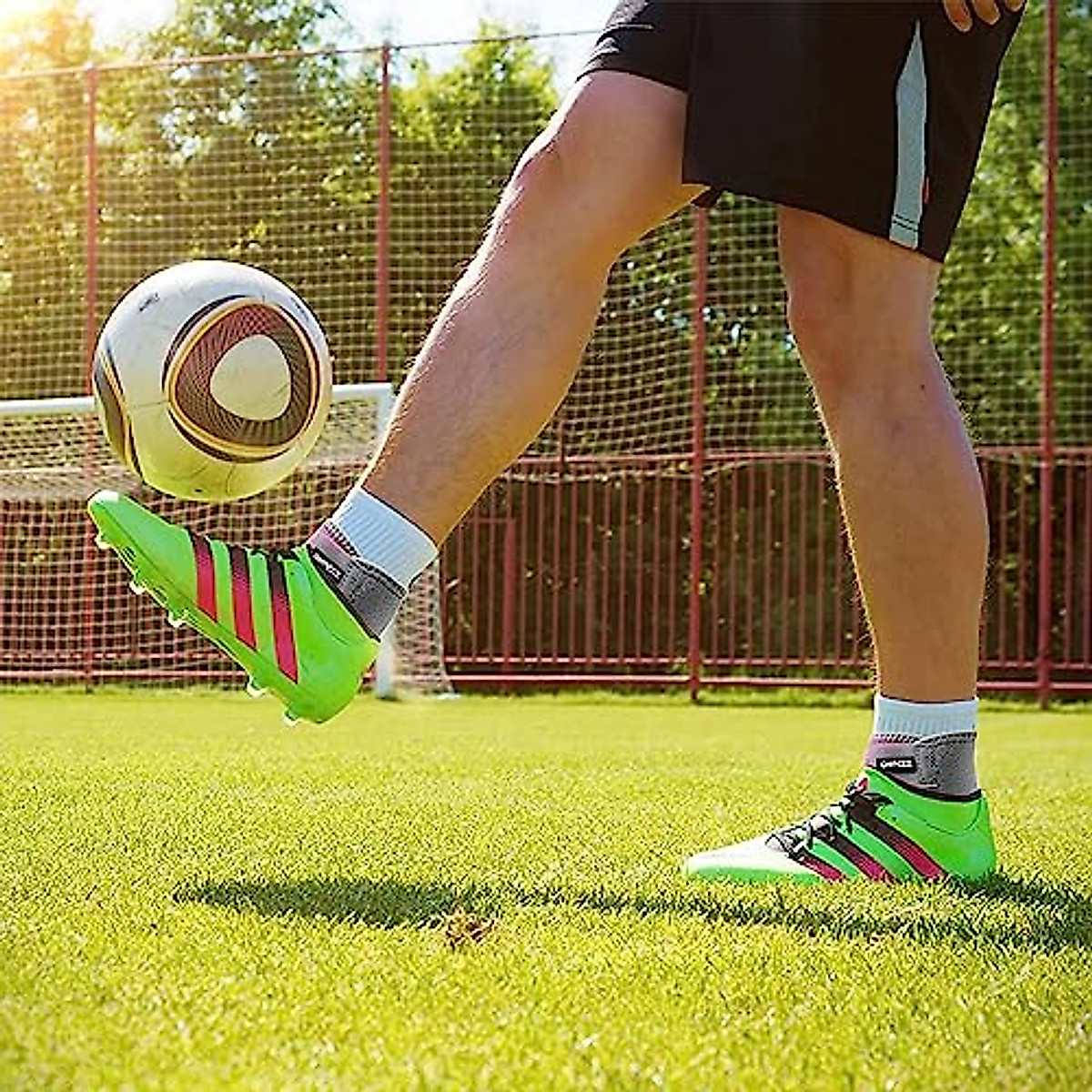 ONTYZZ 1 Pair Kids Ankle Brace Ankle Compression Sleeve Adjustable Ankle Support Brace for Football Basketball Dancing Pink/M