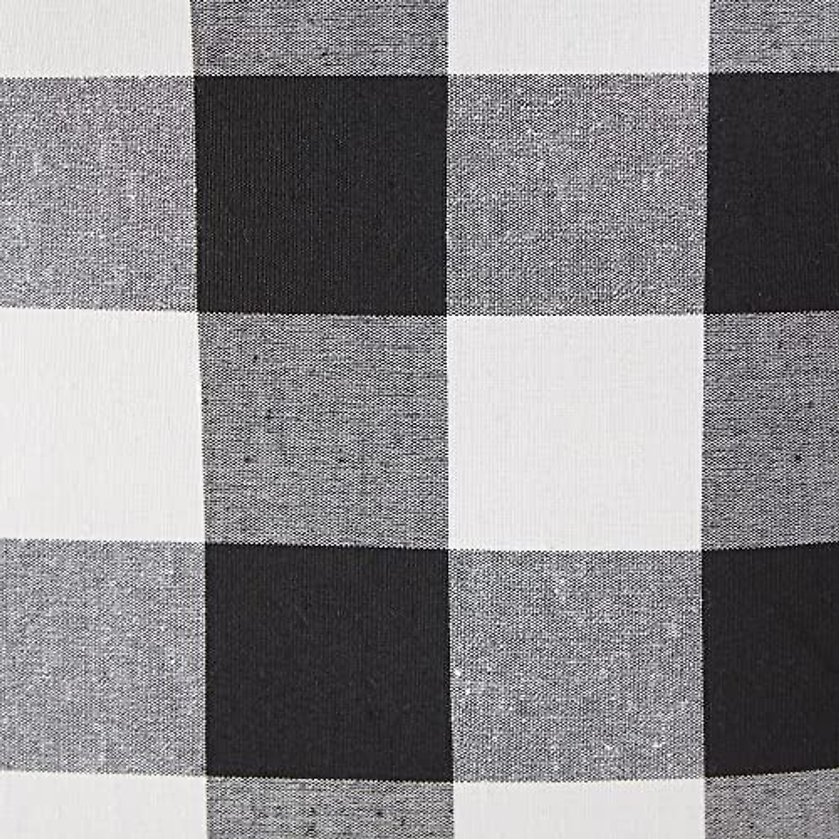 DII Buffalo Check Storage Collection Collapsible Bin with Handles, Large Rectangle, 17.5x12x15, Black & White