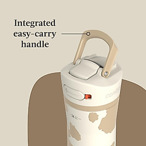 Contigo x Ally Love Stainless Steel Vacuum-Insulated Water Bottle with AUTOSPOUT Easy-Clean Lid, Leak-proof Drinking, Keeps drinks cold for 24 hours, BPA-Free, 24oz., Ashland Chill 2.0, Oatmilk