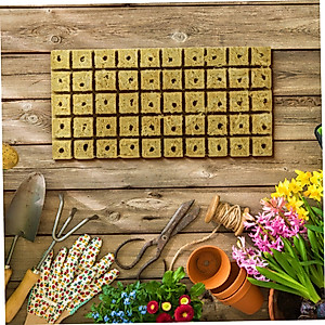 Yardwe 500 Pcs Gardenrock Woolasbestos Starter Plugs Starter Cubes Plant Propagation Plug Grow Flower Plugs Lawn Care Plant Fertilizer Plugs Plant Soil Blocks Compression