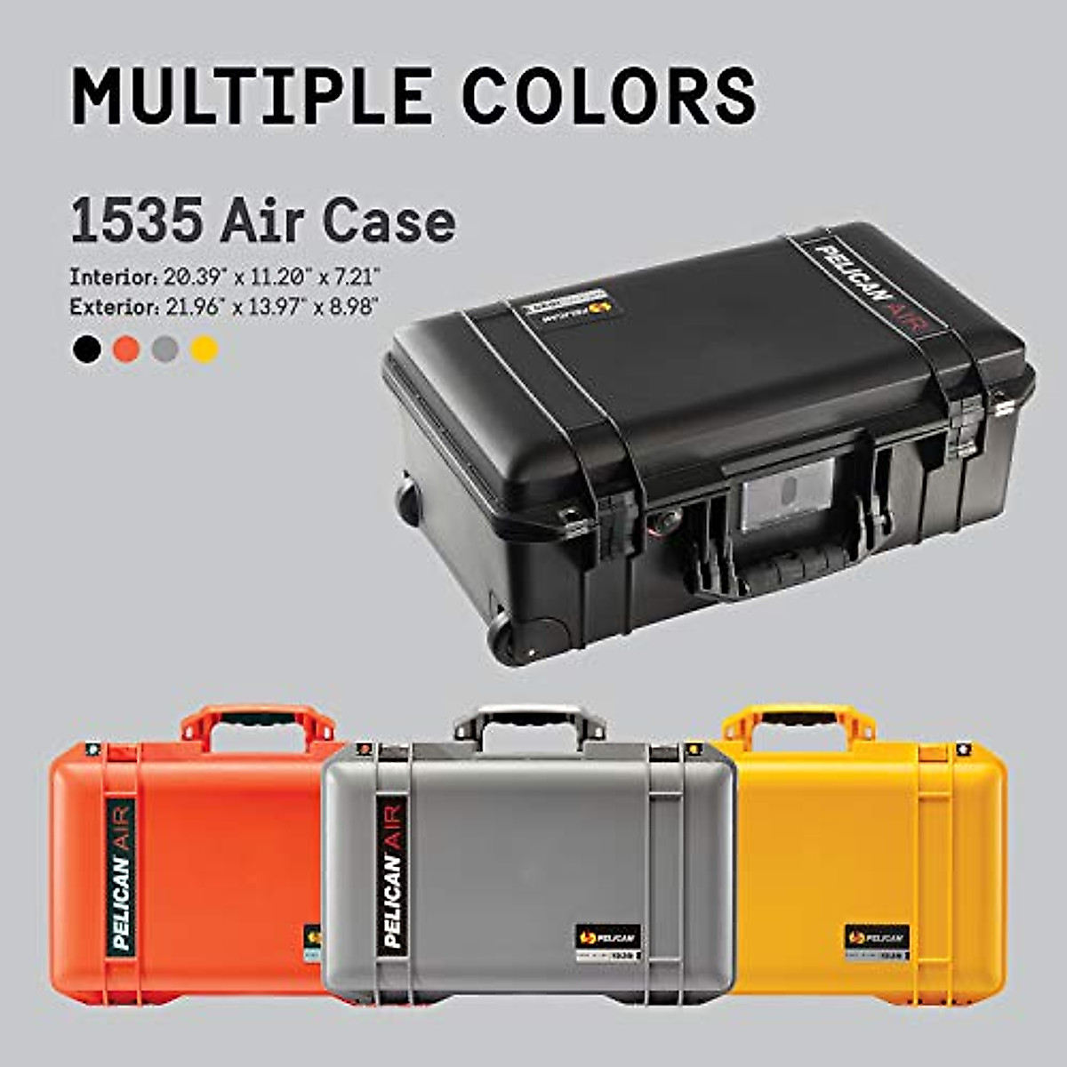 Pelican Air 1535 Case No Foam (Black)