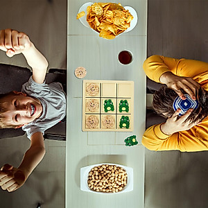 Rite Lite Passover Tic Tac Toad Game | Pesach Seder Tic Tac Toe Educational Plagues Frogs For Kids Game Night Jewish Holiday Party Hours of Fun!