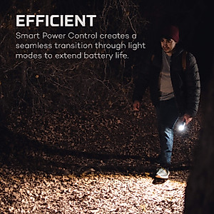 NEBO Davinci Powerful, Rechargeable and Waterproof HandheldFlashlight, Black