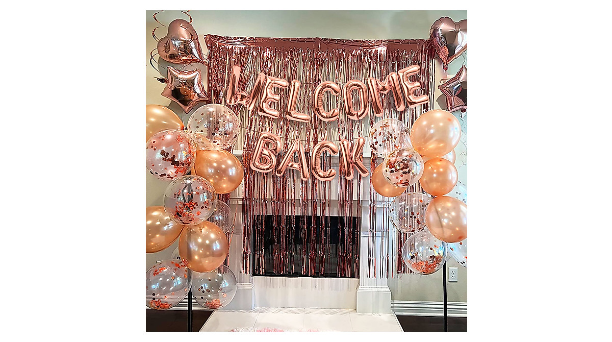16 PCS Welcome Back Banner Balloons Welcome Back Office Decoration ...
