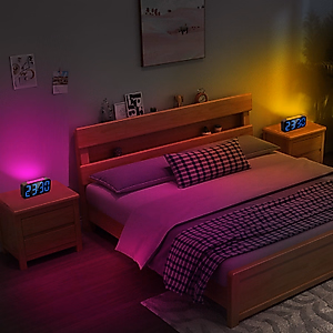 Topski Loud Alarm Clocks for Bedrooms Heavy Sleepers, Digital Clock with Night Light, Large Display, Dual Alarm, Snooze, Dimmable Bedside Alarm Clock for Kids Teens Boys Girls