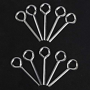 PAGOW 10 Pack 5/32" Standard Hex Dogging Key with Full Loop, Allen Wrench Door Key for Christmas Festival Party Decoration Hurricane Protection Push Bar Panic Exit Devices(0.84" x 2.78")