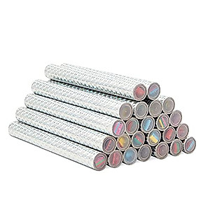 24 Pack Rainbow Confetti Flutter Sticks for Birthdays, Party Confetti Shakers (1 x 8 In)