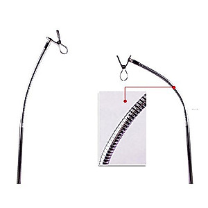 SudaTek Heavy Duty Dog Pet Grooming Table Hair Dryer Stand Hose Tube Holder Hands-Free Stainless Steel Groomers Adjustable Third Arm with Clamp