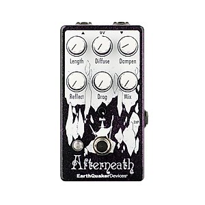 EarthQuaker Devices Afterneath V3 Enhanced Otherworldly Reverberation Machine, Purple Sparkle and White (Gear Hero Exclusive)