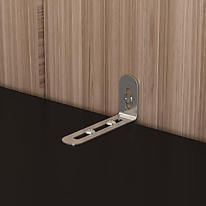 AIEGLE Lighted Entertainment Wall Unit Set with Bridge, Modern TV Stand with 3 Color Light, Up-Flip Doors & Shelves, Large Console Storage Cabinet Set for TVs Up to 70", Black (114.2"Wx11.8"Dx78.7"H)