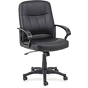 LLR60121 - Lorell Chadwick Managerial Leather Mid-Back Chair