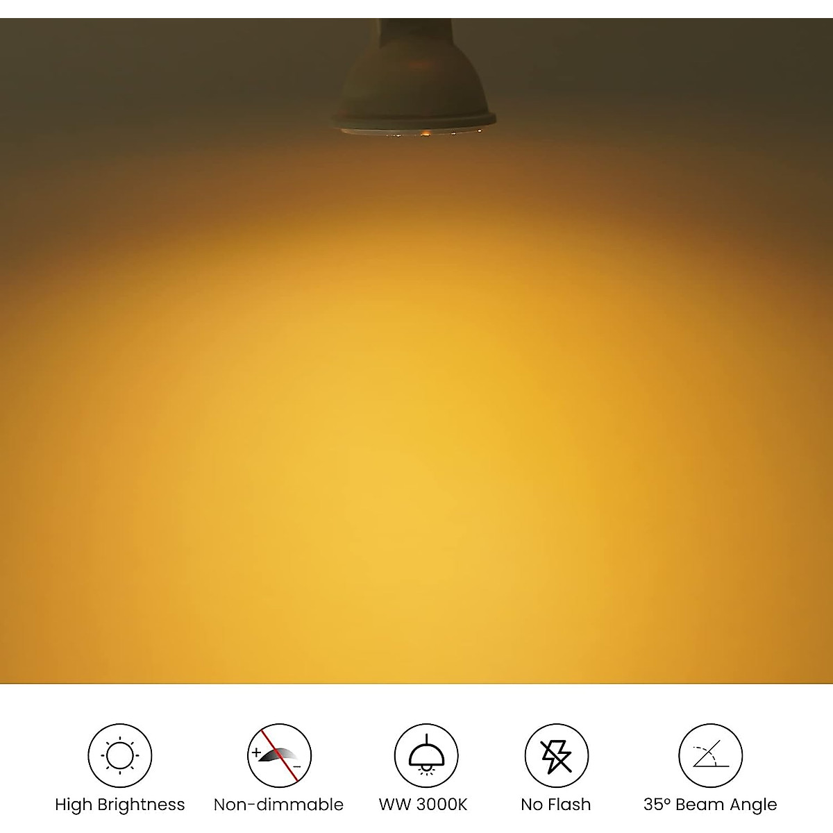 Lustaled 12V MR11 GU4.0 LED Light Bulb 3W G4/GU4/GZ4 Bi-Pin Base LED Spot Light Low Voltage MR11 Landscape Bulbs 25W Halogen Equivalent Warm White 3000K for Accent Recessed Lamp (4-Pack)