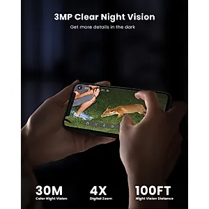 ieGeek Security Camera Outdoor, 2K Wireless WiFi 360°PTZ Camera, Solar Security Camera Battery Powered,Surveillance Camera with Spotlight/Siren/Motion Detection/3MP Color Night Vision,Works with Alexa