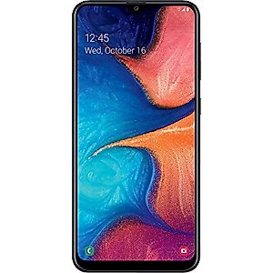 total wireless Samsung Galaxy A20 4G LTE Prepaid Smartphone (Locked) - Black - 32GB - Sim Card Included - CDMA