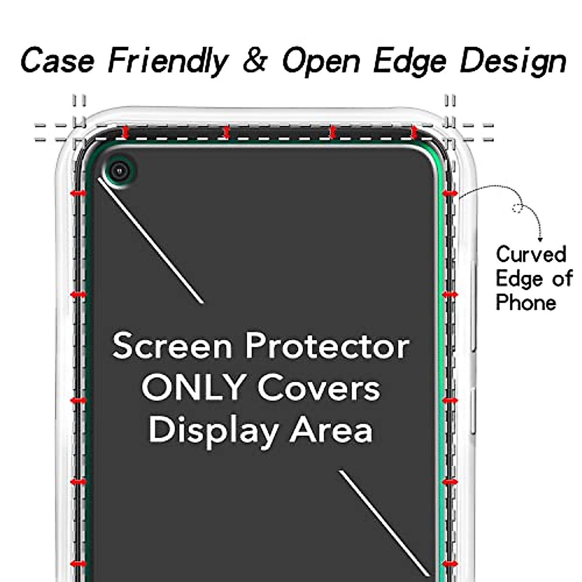 KATIN [2-Pack] Designed For Motorola Moto G Stylus 5G (2021) Tempered Glass Screen Protector, Anti Scratch, Bubble Free, 9H Hardness, Easy to Install, Case Friendly