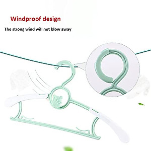 Baby Hangers for Nursery Closet,20pcs Retractable Adjustable and Non-Slip for Toddler Kids Child Closet Hangers
